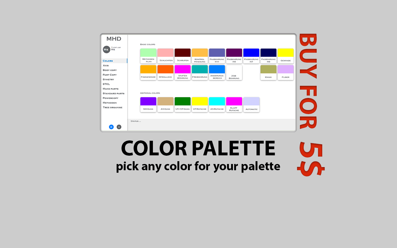 Catia Macro App Color Palette Catia Vb Macros 